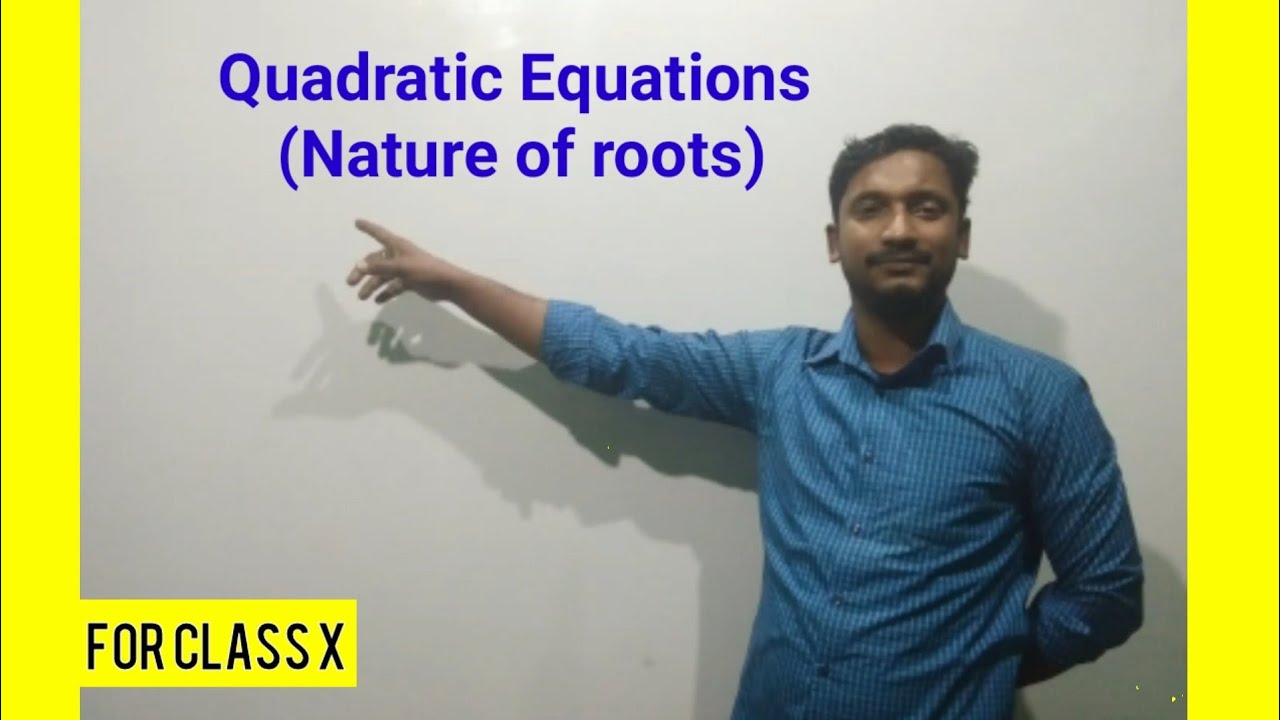 Quadratic Equations (Nature of roots) - YouTube