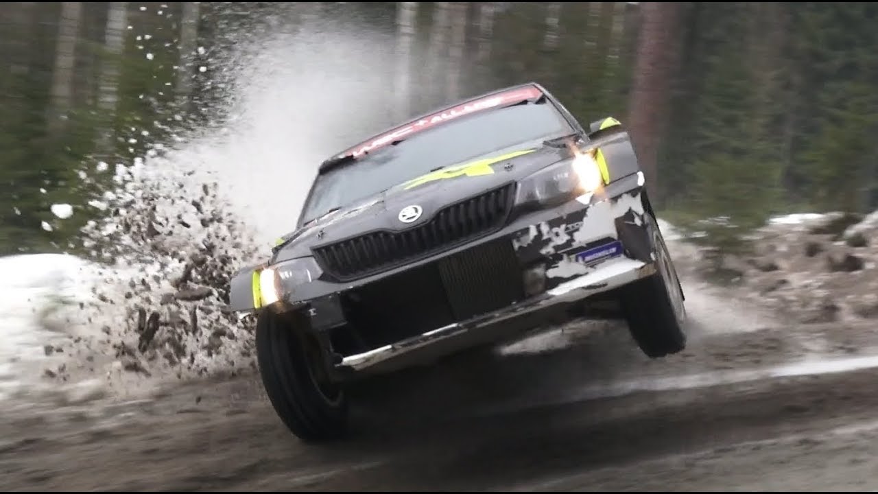 Crash & action! Best of WRC Rally Sweden 2019 - YouTube