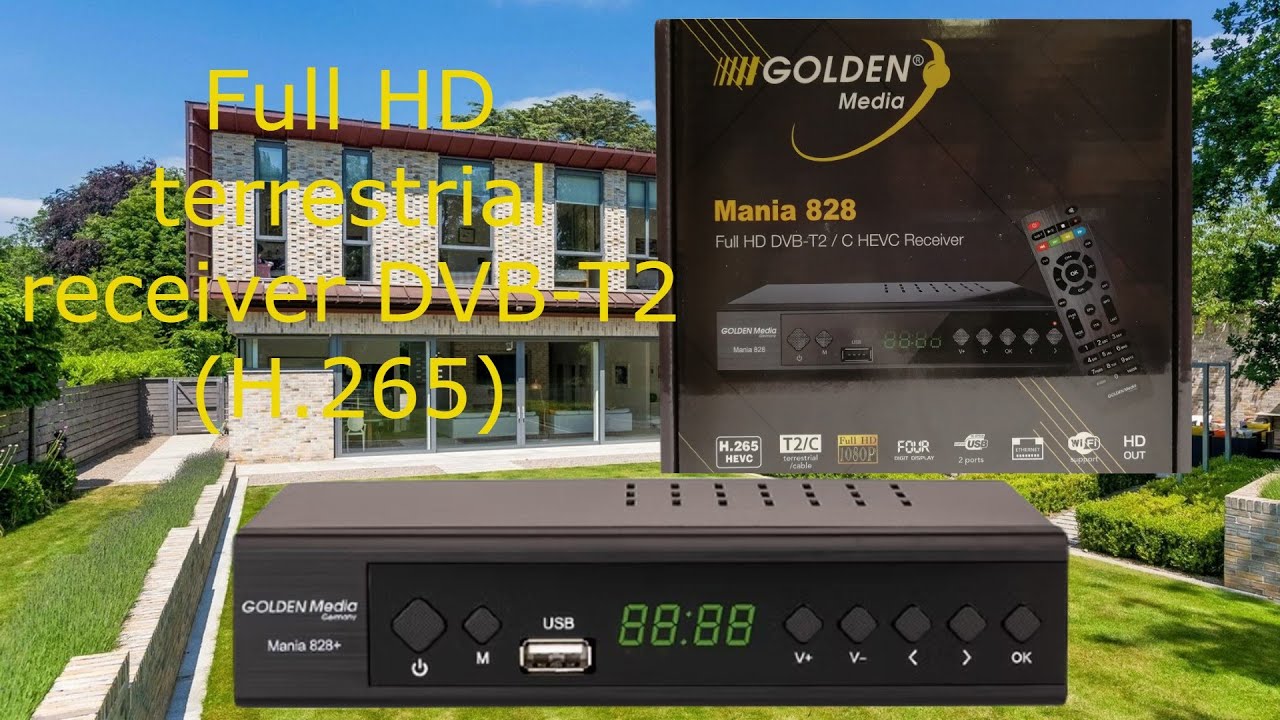 Golden Media Full HD terrestrial receiver DVB-T2 Mania 828 #receiver # ...