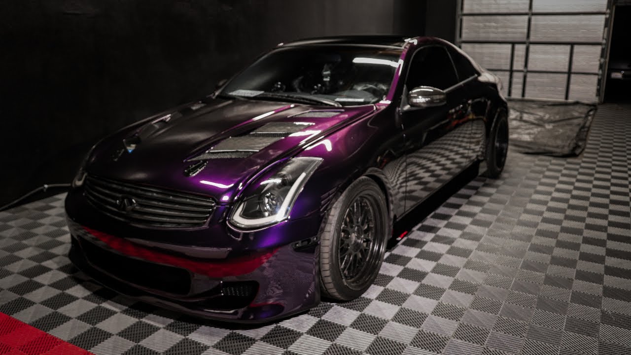 Ceramic Coated the Purple G35 and it Got Hit Already lol - YouTube