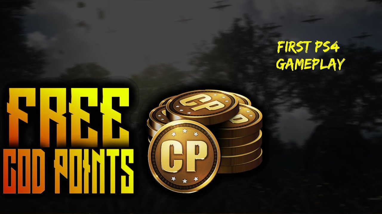 $How to GET FREE COD POINTS!!$ First PS4 Game-Play!!! - YouTube