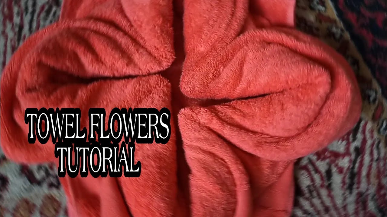 how to make towel flower l towel folding tutorial l Filipina Romania ...