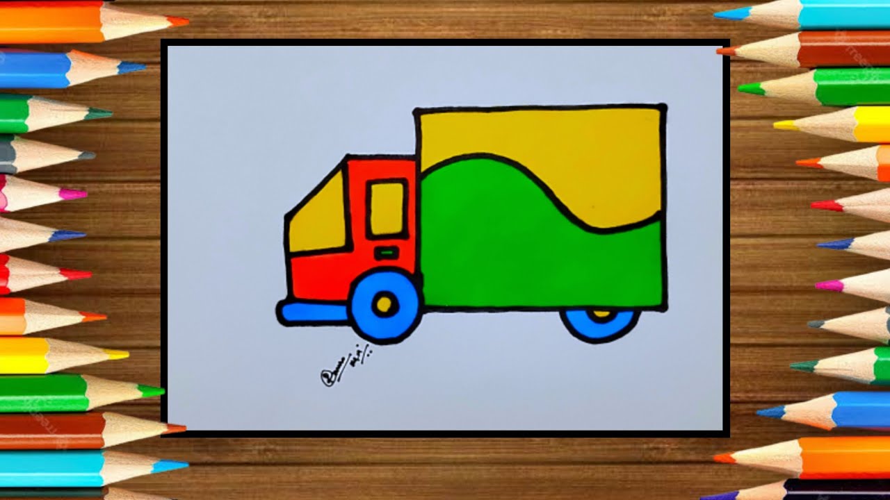 How To Draw a Truck Easy || Drawing Lorry Step By Step"#howtodrawatruck ...