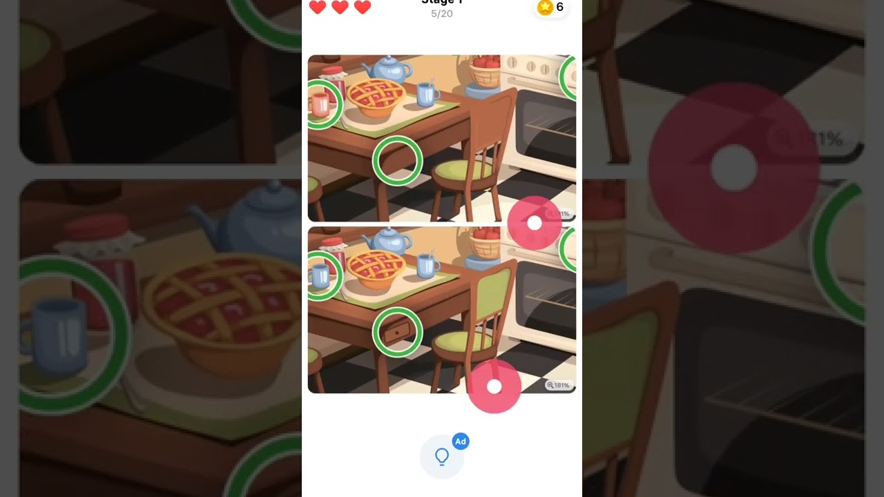 Differences - Easybrain Game Chapter 1 Stage 5 Game Tutorial | Compete Game Walkthrough - YouTube