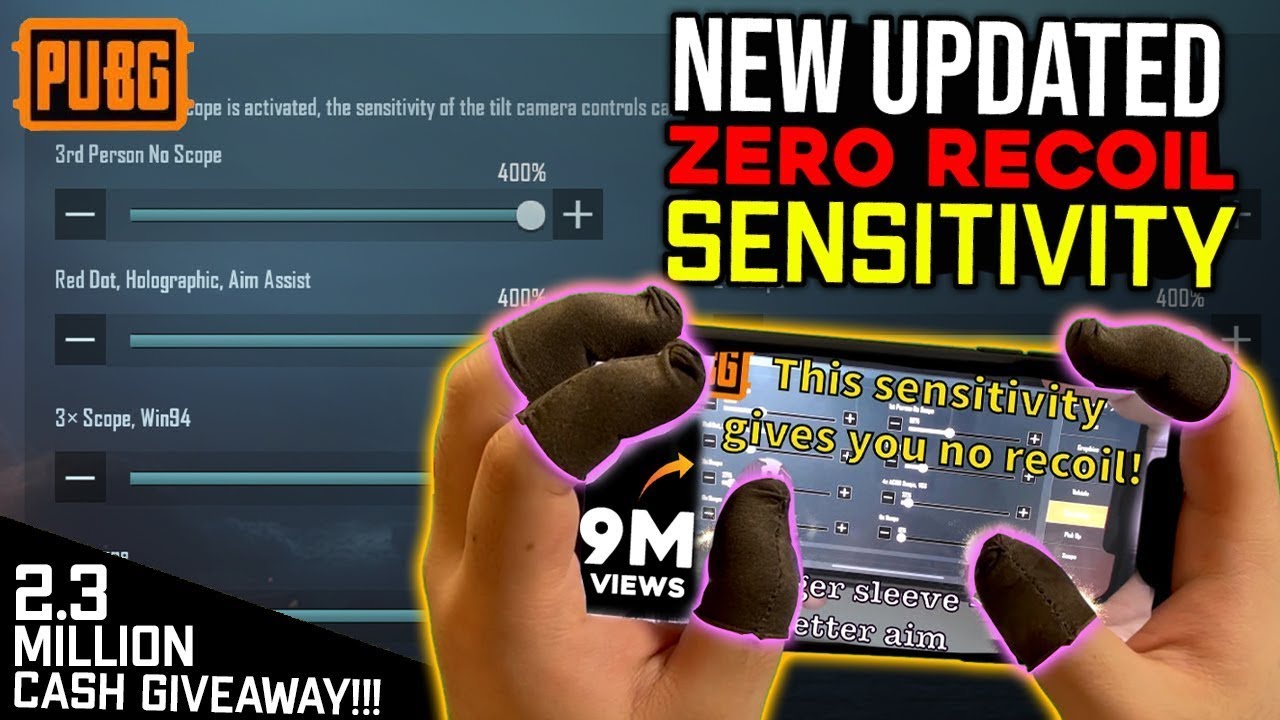 Best Sensitivity For Pubg Mobile In 2021 No Recoil Pro Sensitivity ...