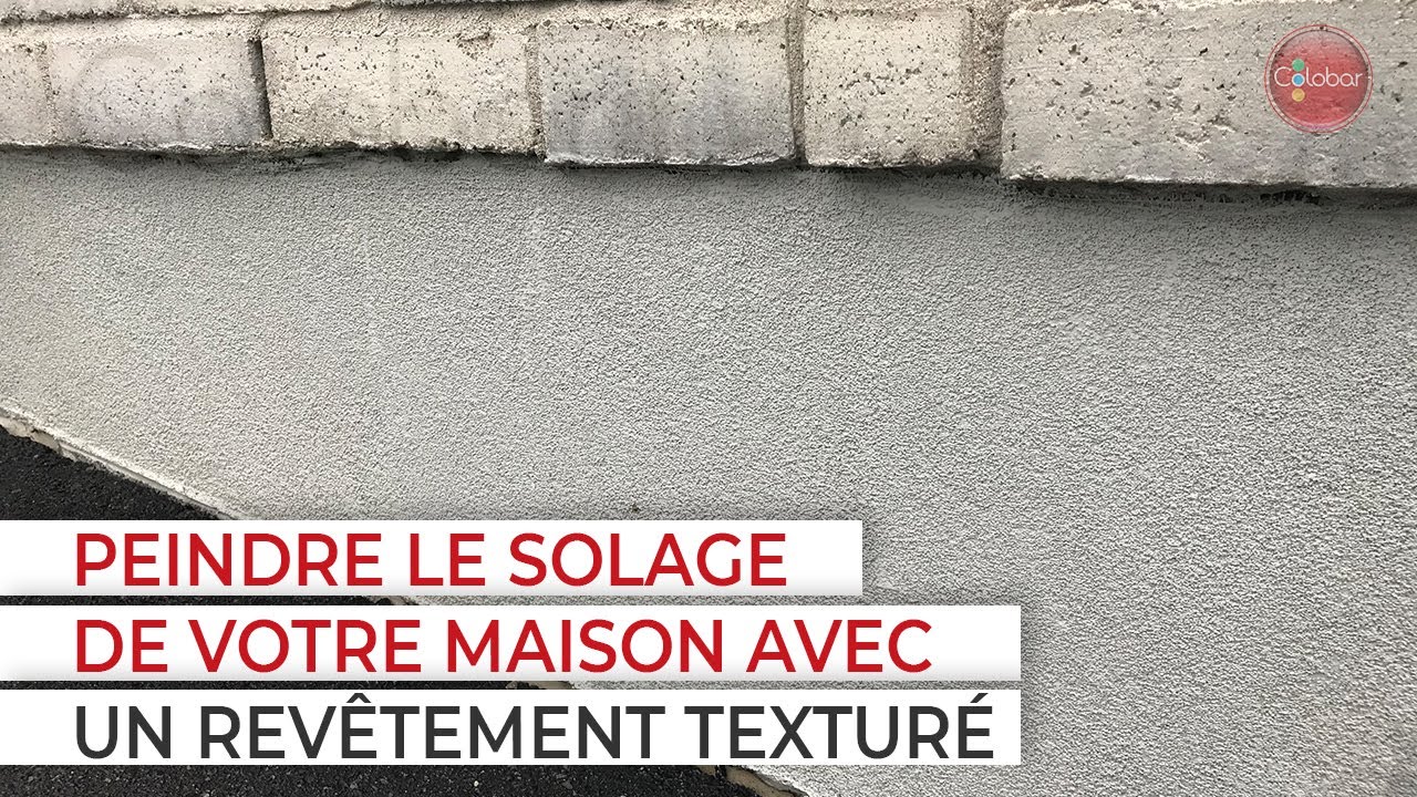 Peindre le solage de votre maison avec un revêtement texturé - YouTube