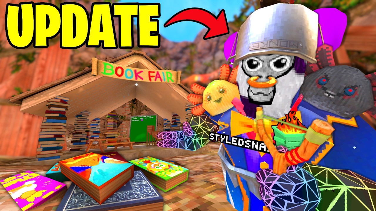 NEW Gorilla Tag BOOK FAIR Update (FFA Paintbrawl) - YouTube