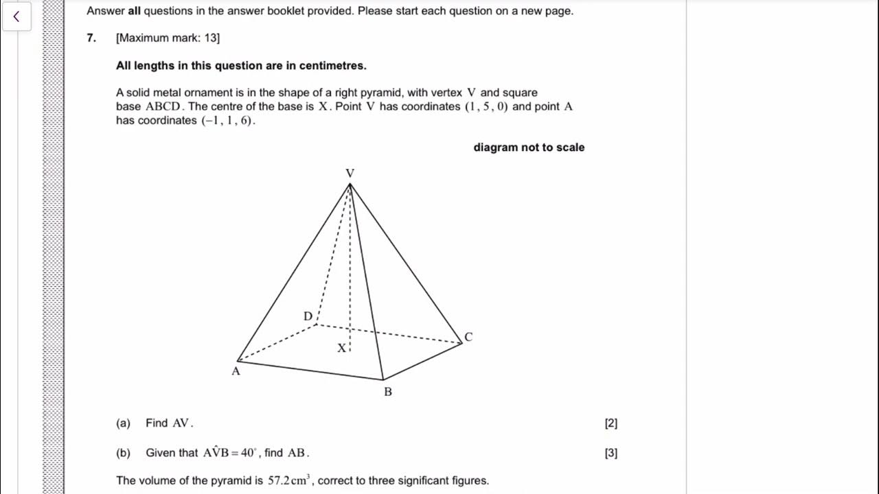IB Math AA SL 2022 TZ1 Paper 2 Preview - YouTube