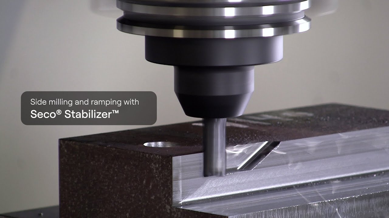 Seco Stabilizer ST5541 performing Side Milling and Ramping | Seco tools ...