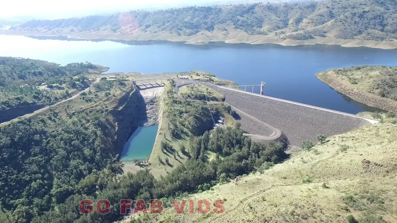 Split rock dam nsw done by drone - YouTube