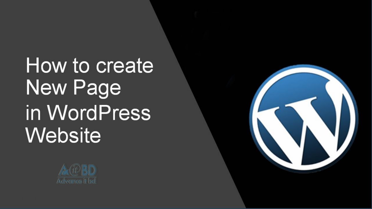 How To Create New Page In WordPress WordPress Tutorial For Beginners how-to-create-new-page-in-wordpress-wordpress-tutorial-for-beginners
