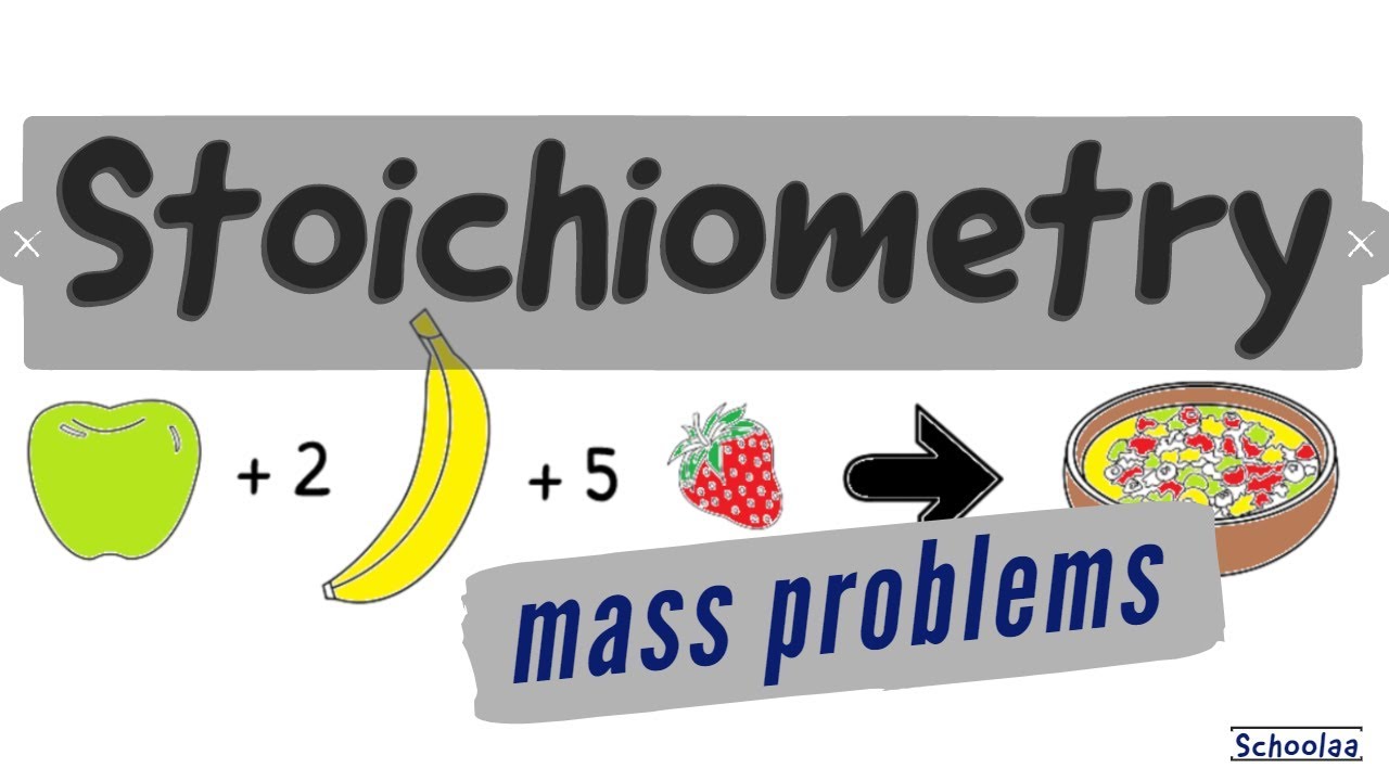stoichiometry mass mass problems, all the possible cases - YouTube