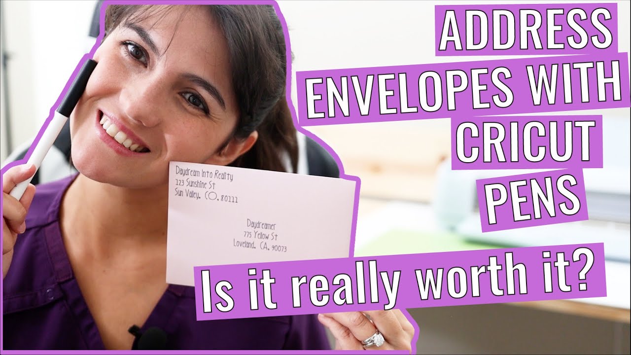 How to Address Envelopes with Cricut Pens - YouTube