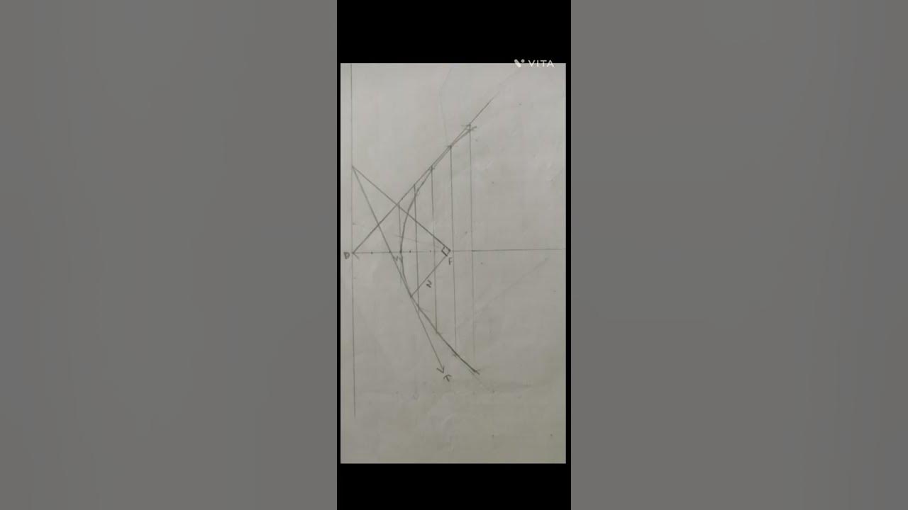 engineering drawing r22&r18 || how to draw parabola || parabola draw in simple method|| - YouTube