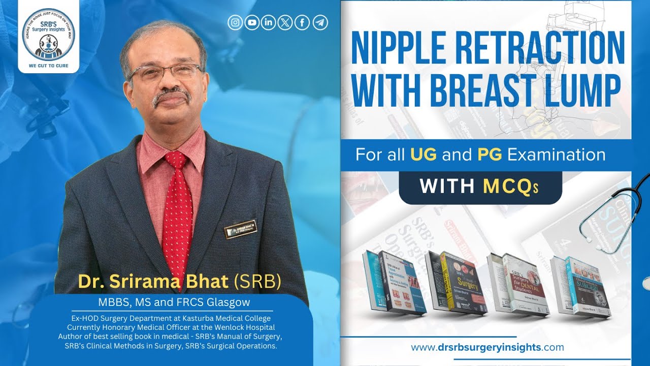 Nipple Retraction With Breast Lump - YouTube