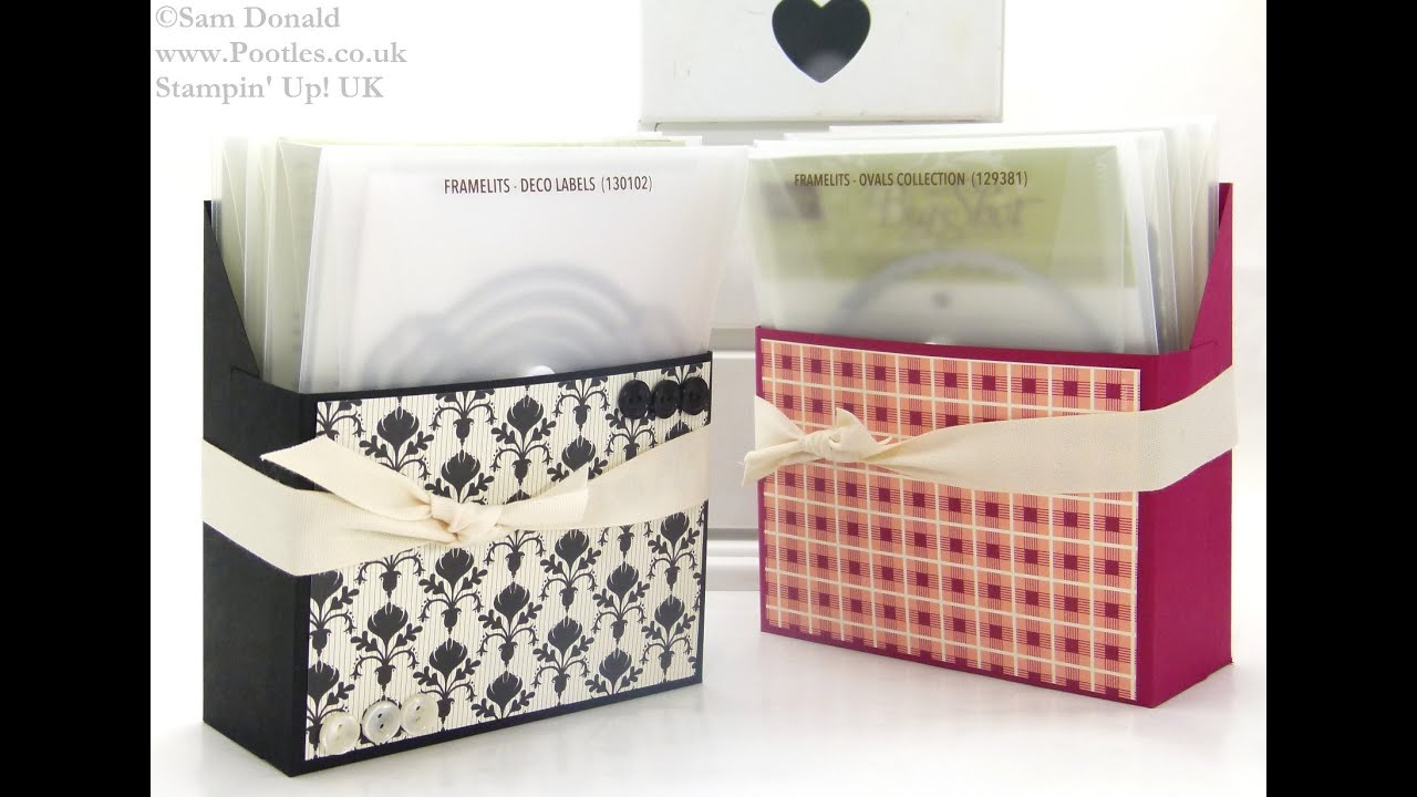 Stampin' Up! UK Framelit Storage Box - YouTube