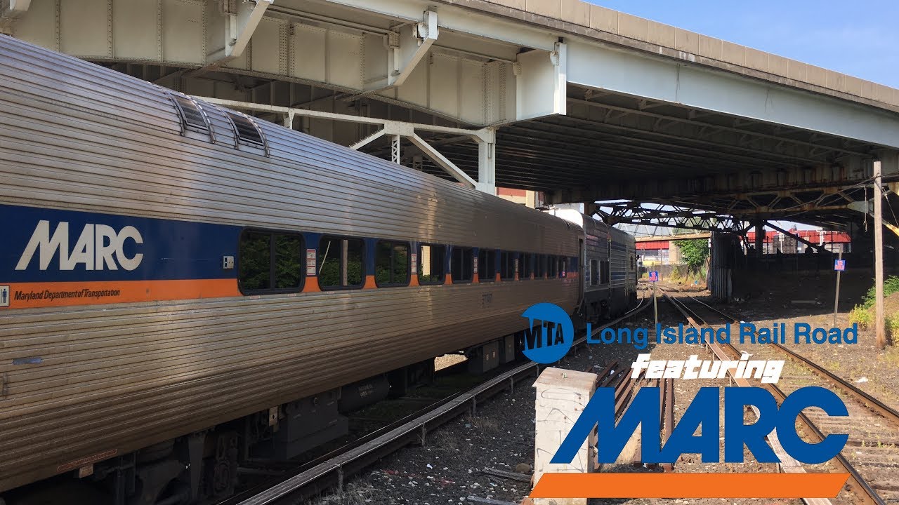 LIRR SPECIAL (HD 60FPS): First Revenue Train with MARC II Coaches to ...
