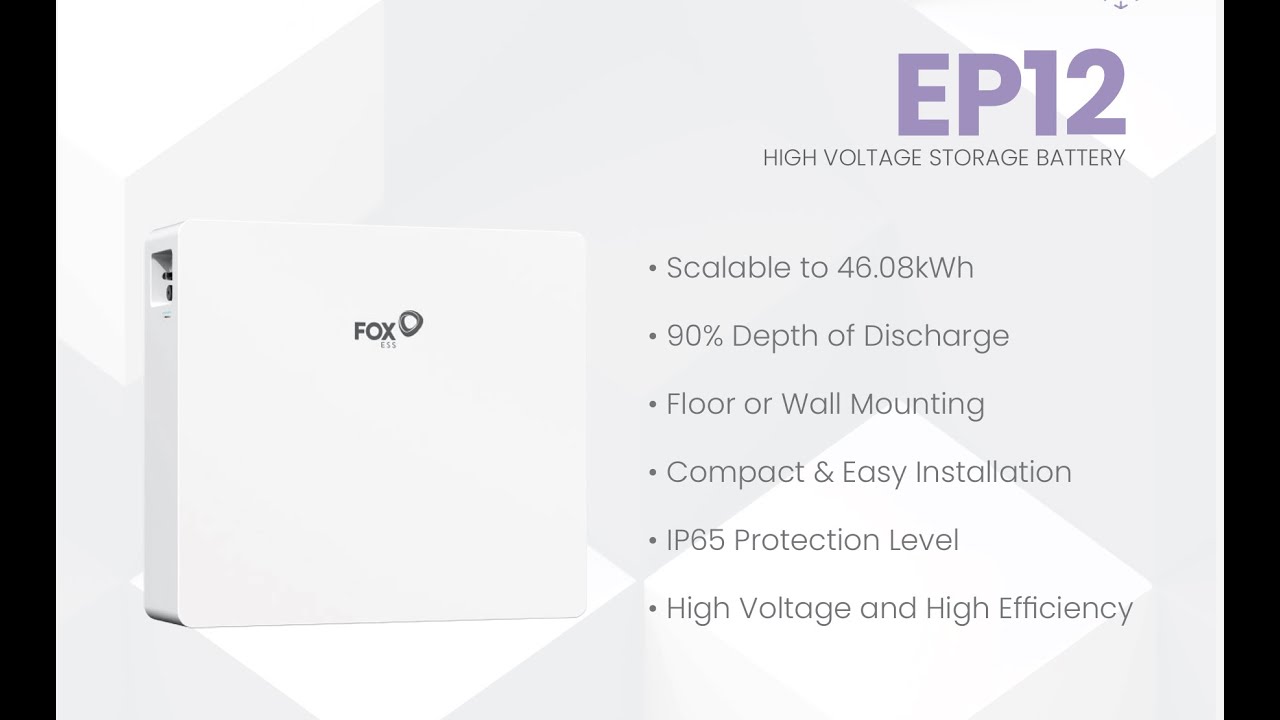 Fox ESS announces the EP12 battery! - YouTube