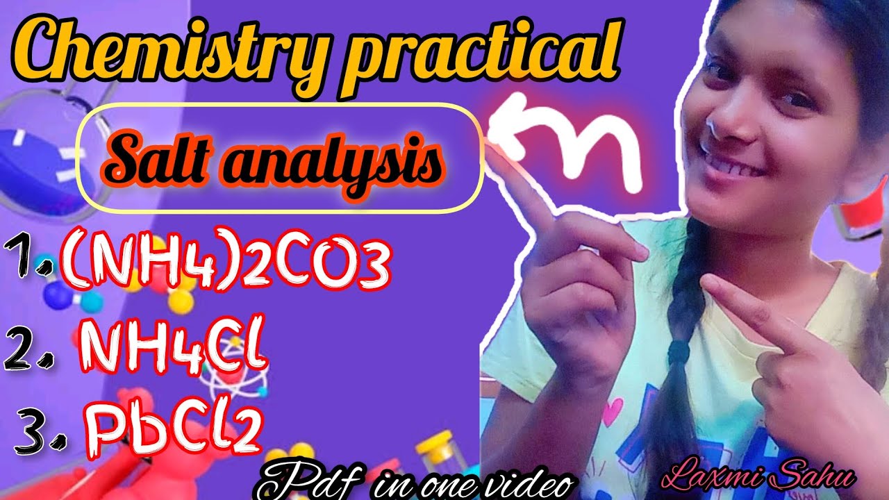 Salt analysis//Chemistry practical//By Laxmi sahu - YouTube