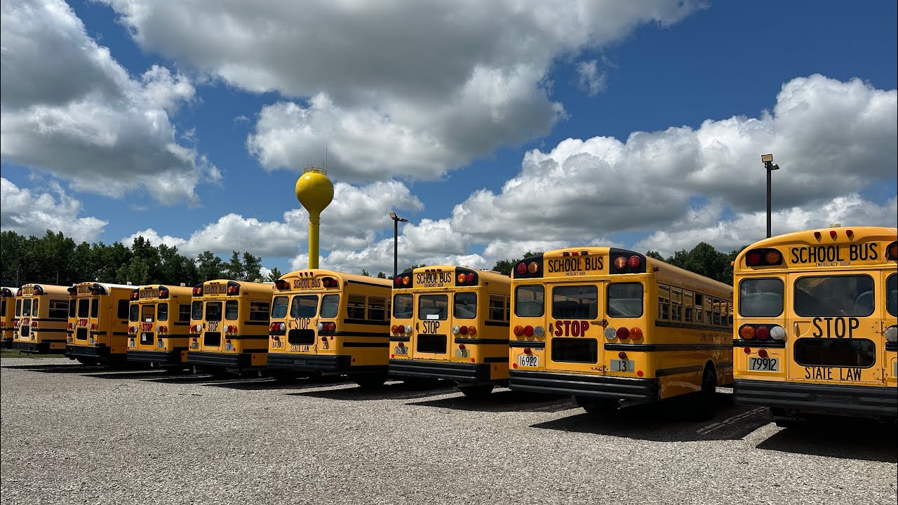 Touring my old schools bus yard | Central Local School District - YouTube