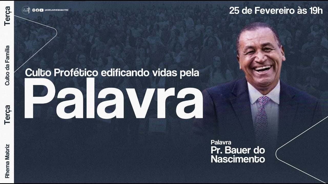 Culto Profético Edificando Vidas Pela Palavra - YouTube