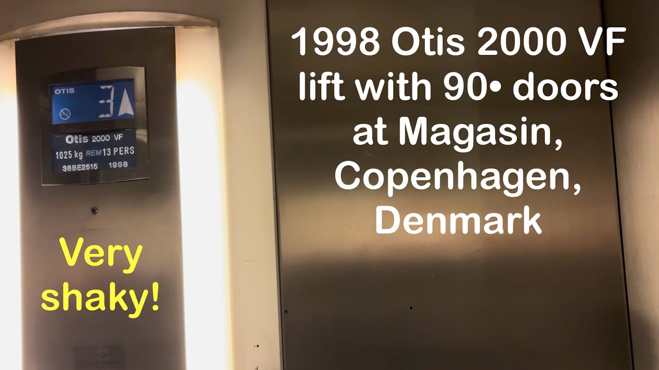 Very Shaky! 1998 Otis 2000 VF lift at Magasin department store ...