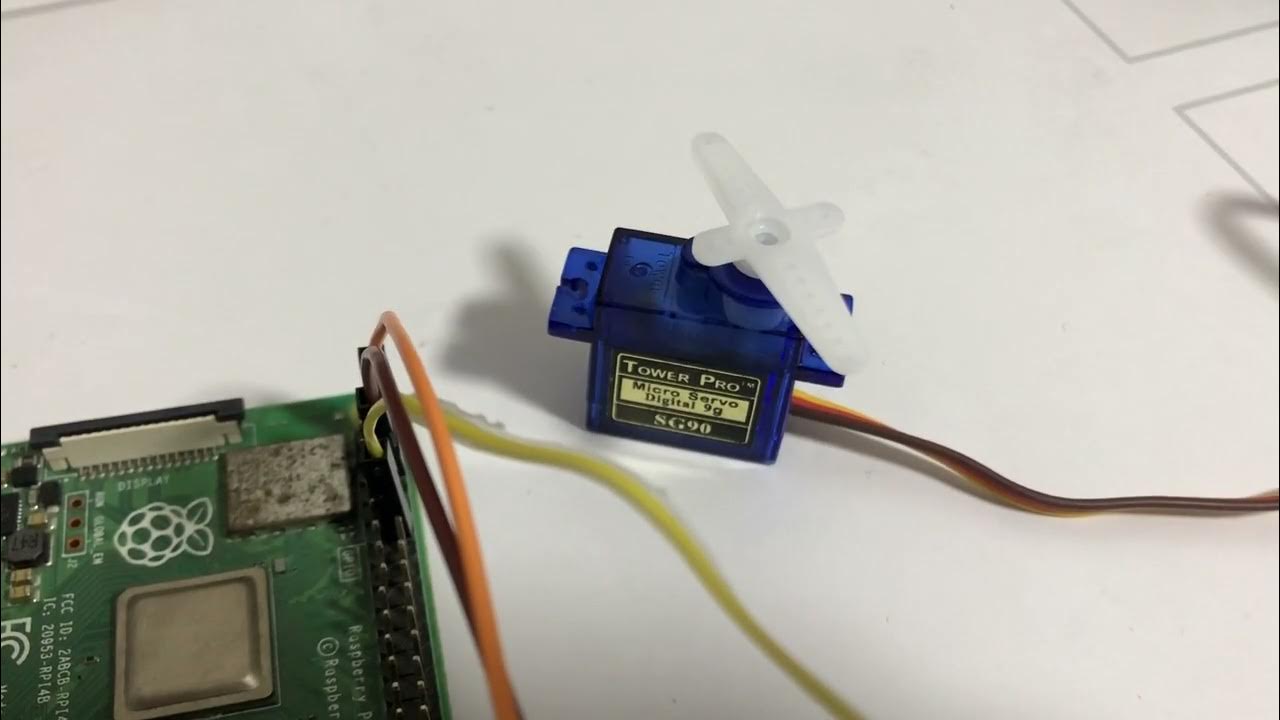 Ubuntu 20.04 + Raspberry Pi 4上でGPIOを使ってサーボモータSG90を制御 - YouTube