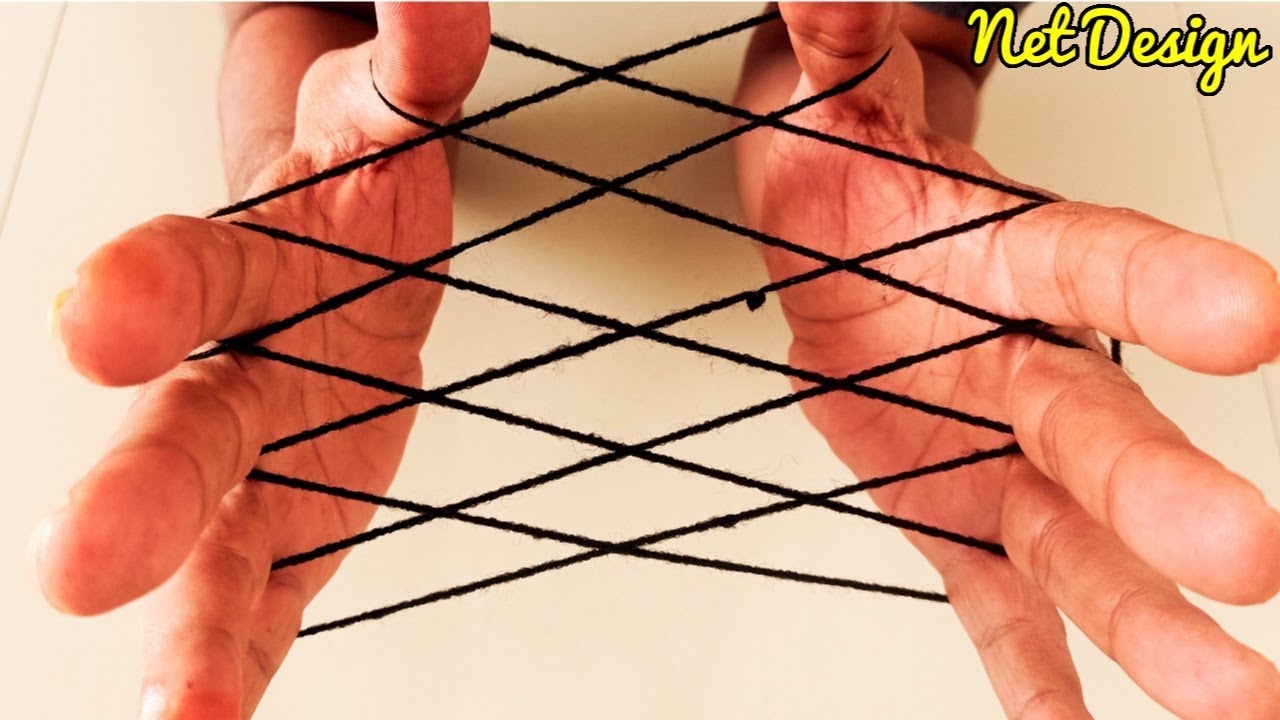 How To Make Fish Net With Wool String Art YouTube How To Make Fish Net With Wool String Art YouTube