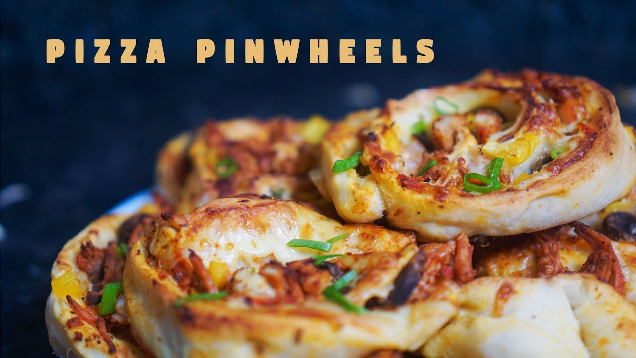Pizza Pinwheels | Filled with Pulled Chicken Tikka | Hungry for Goodies ...