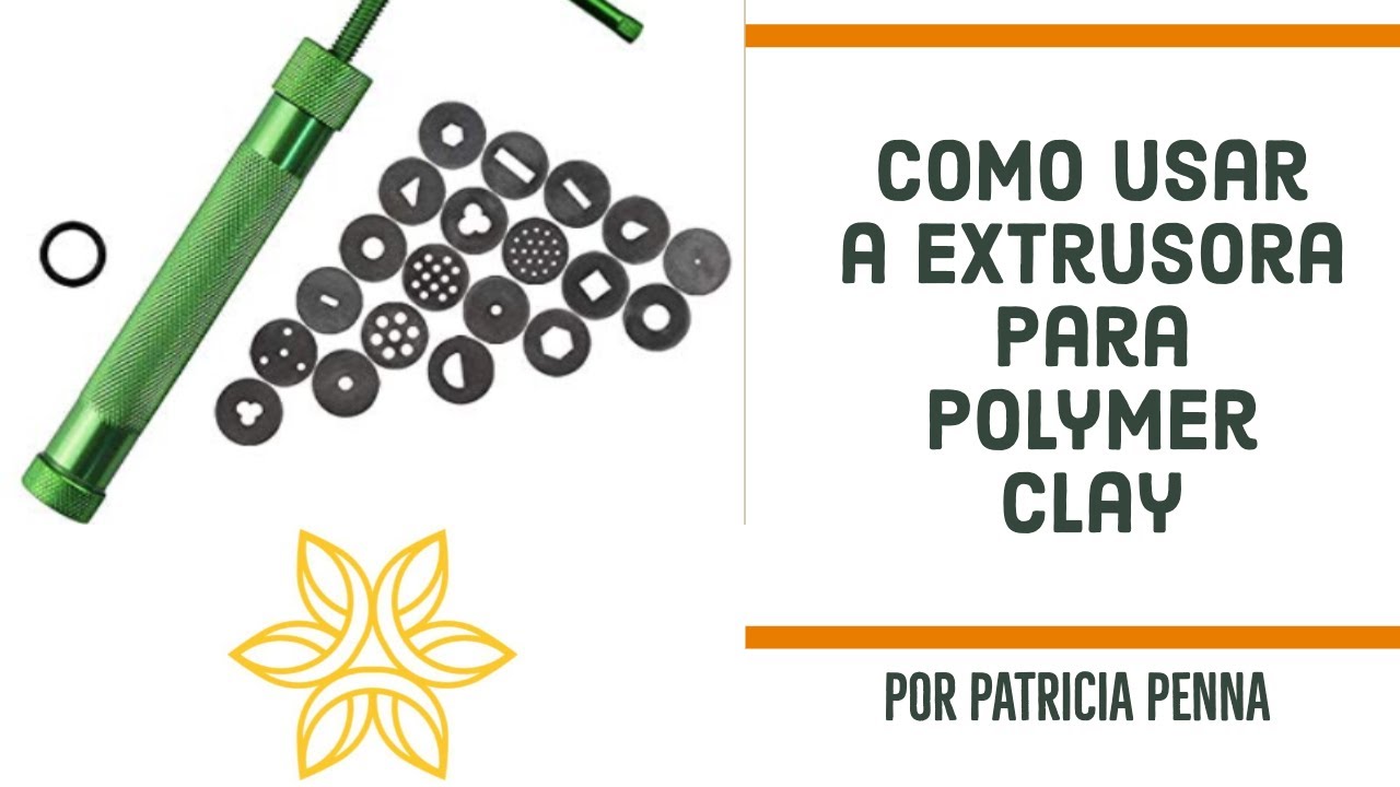 Como usar a Extrusora de Polymer Clay - Cerâmica Plástica - YouTube