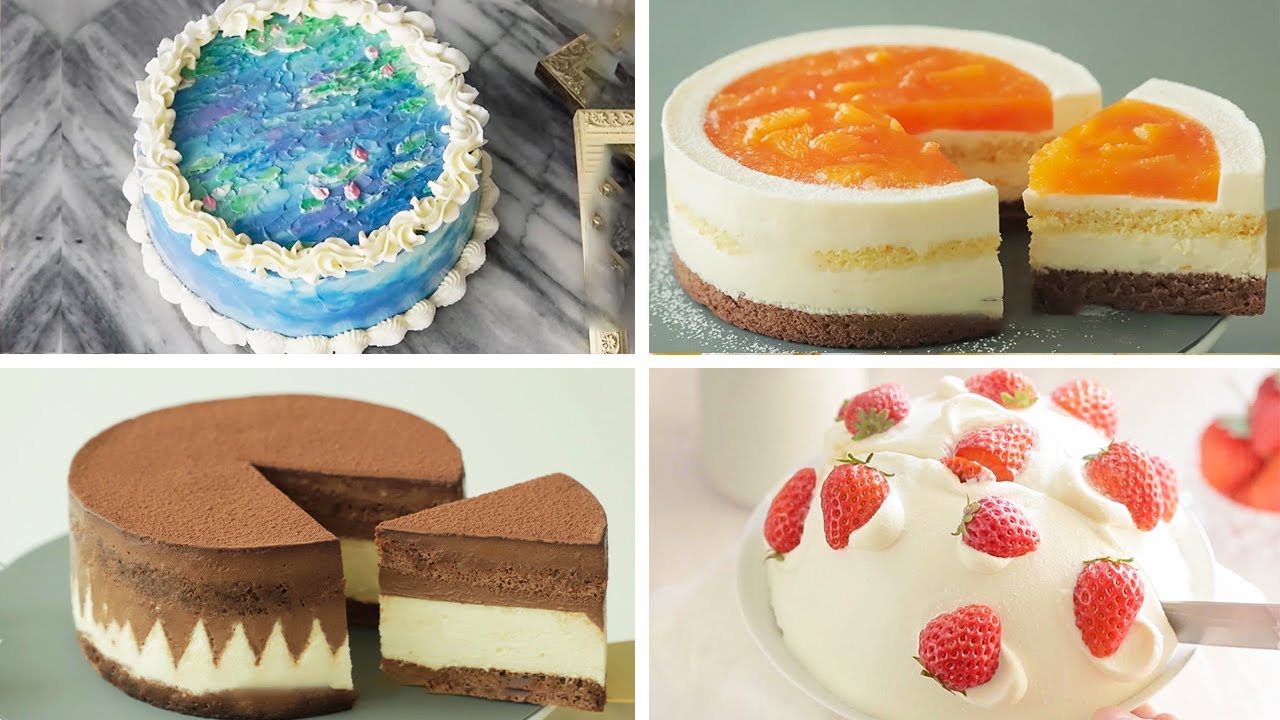 Recreate Monet's Water Lilies with Cake|Chocolate Ice Cream|Creative ...