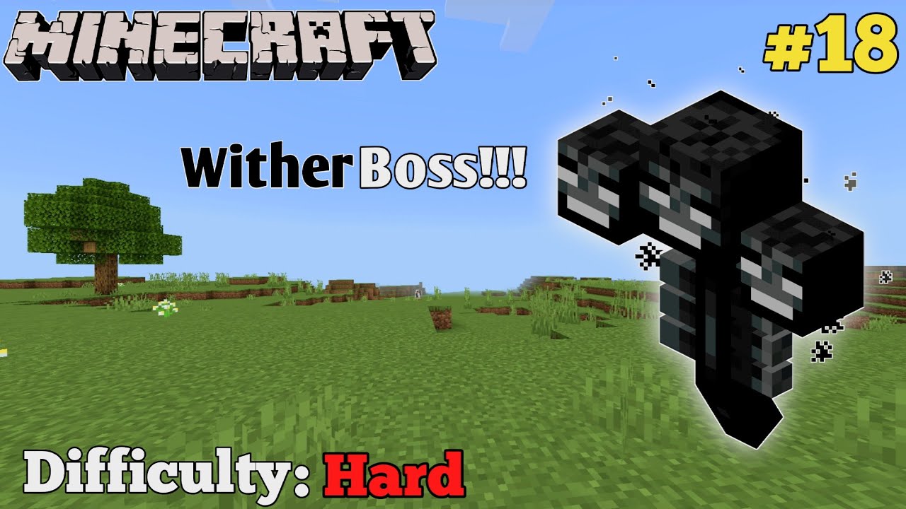 KILLING WITHER IN (HARD DIFFICULTY) IN MINECRAFT PE SURVIVAL #18 - YouTube