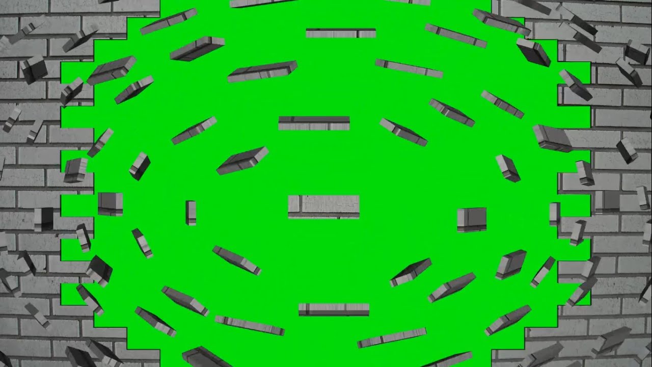 Bricks Smashing/Shattering Green Screen HD+ Download - YouTube