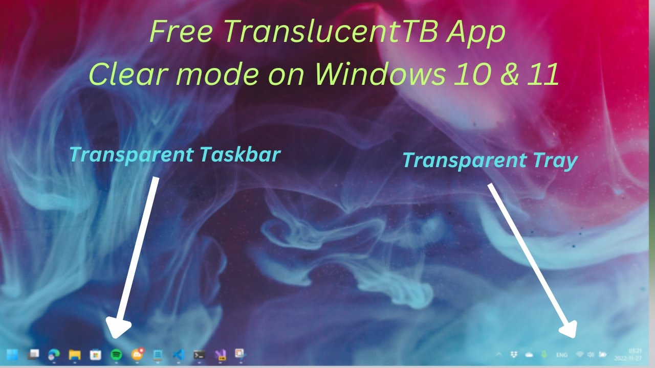TranslucentTB - Clear mode on Windows 10 & 11 For Free | Microsoft Store | Free Download - YouTube