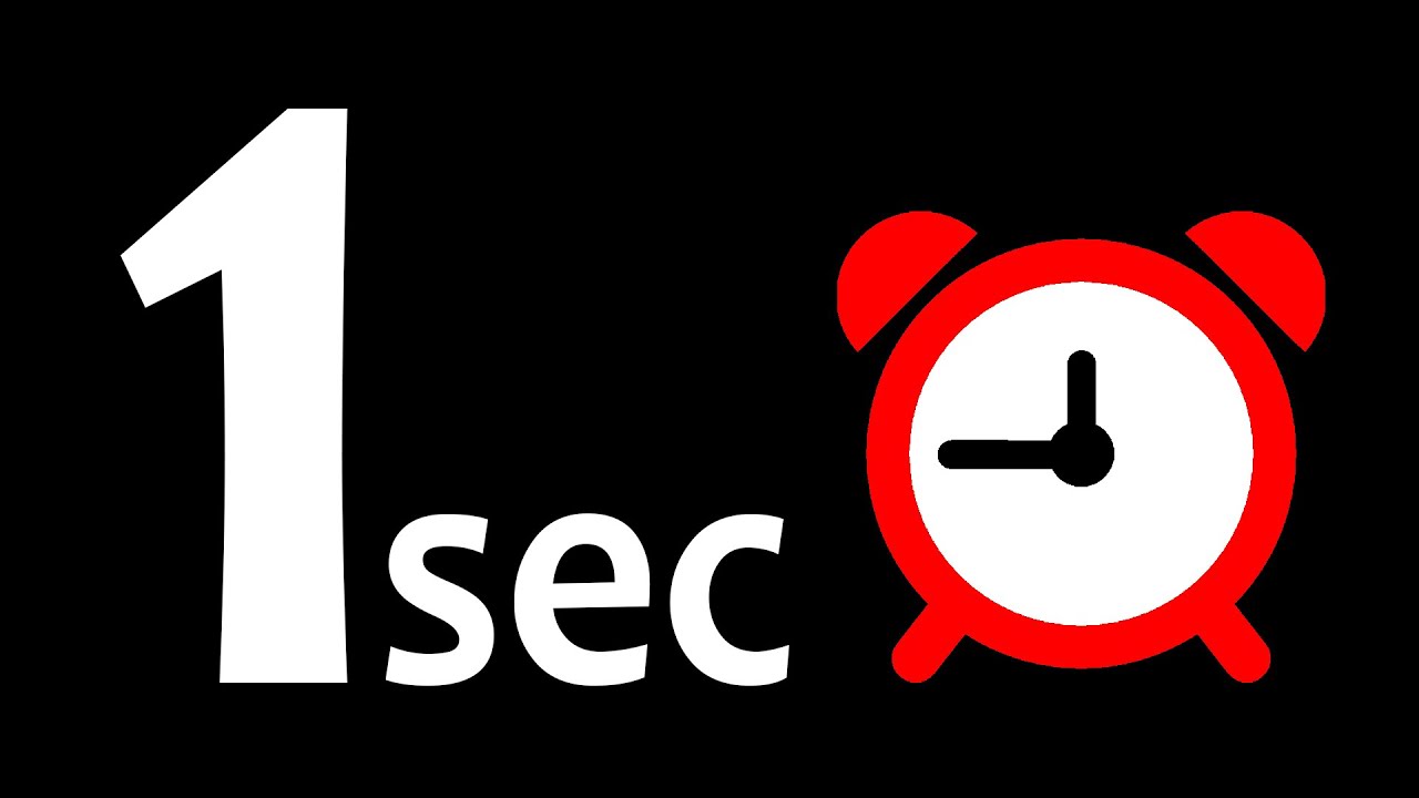 1 Second Countdown Timer | One Second Alarm - YouTube