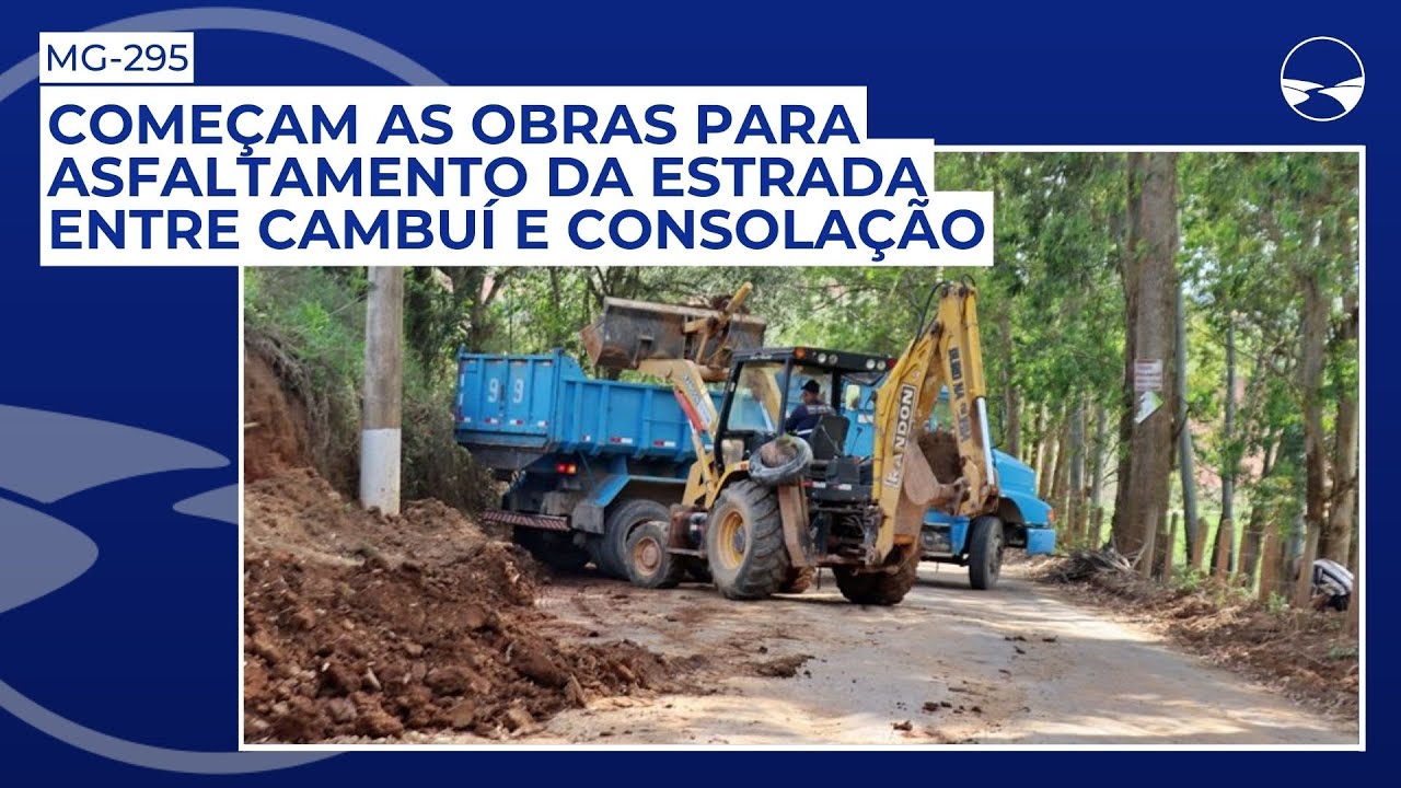 Começam As Obras Para Asfaltamento Da Estrada Entre Cambuí E Consolação