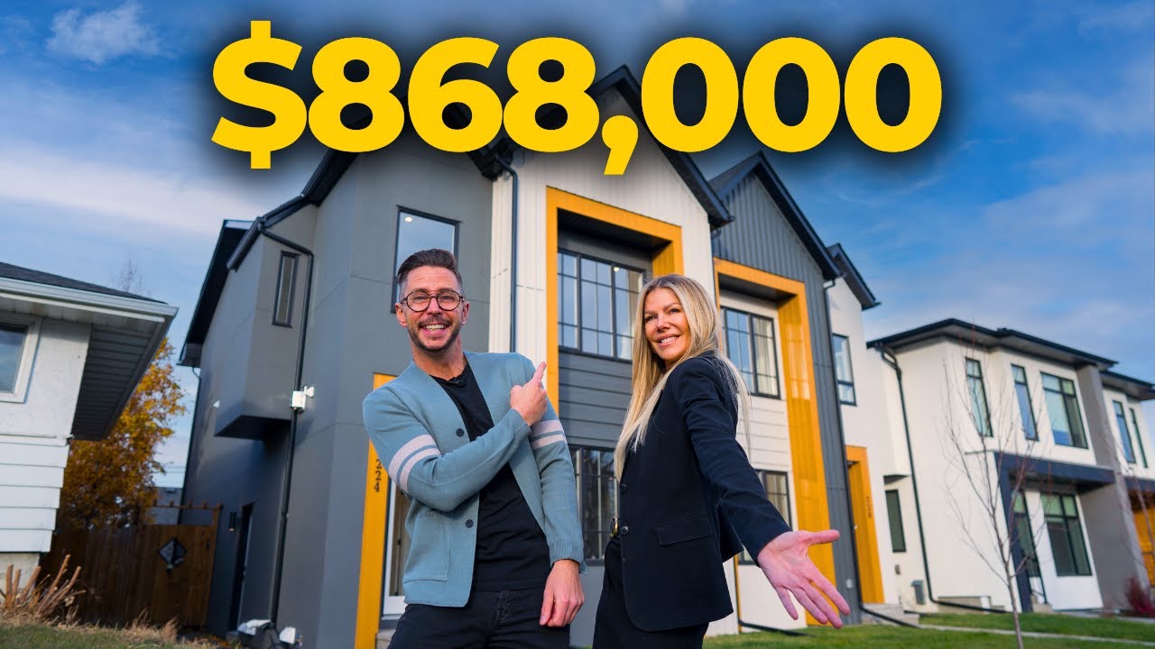 Tour a BRAND NEW $868,000 Designer Infill in Calgary's Highland Park ...