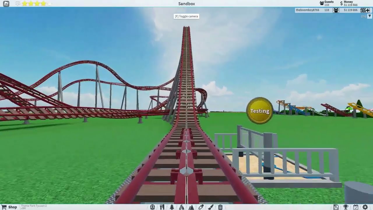 A Crazy Mine Train Coaster in Tpt2 - YouTube