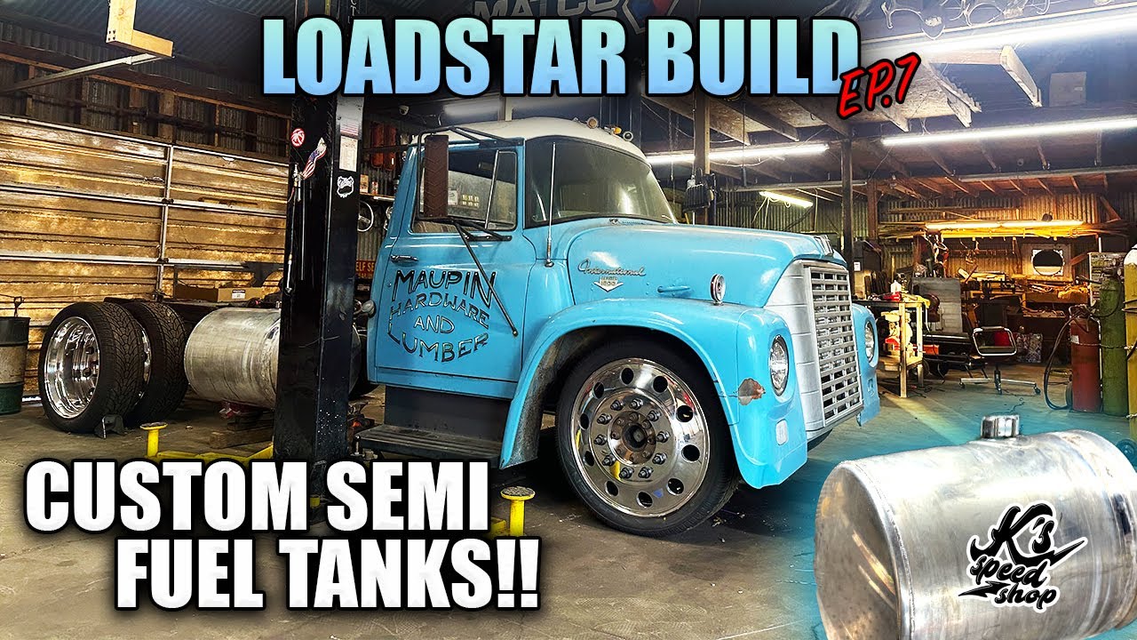 PUTTING SEMI TRUCK FUEL TANKS ON MY INTERNATIONAL LOADSTAR!?! - YouTube