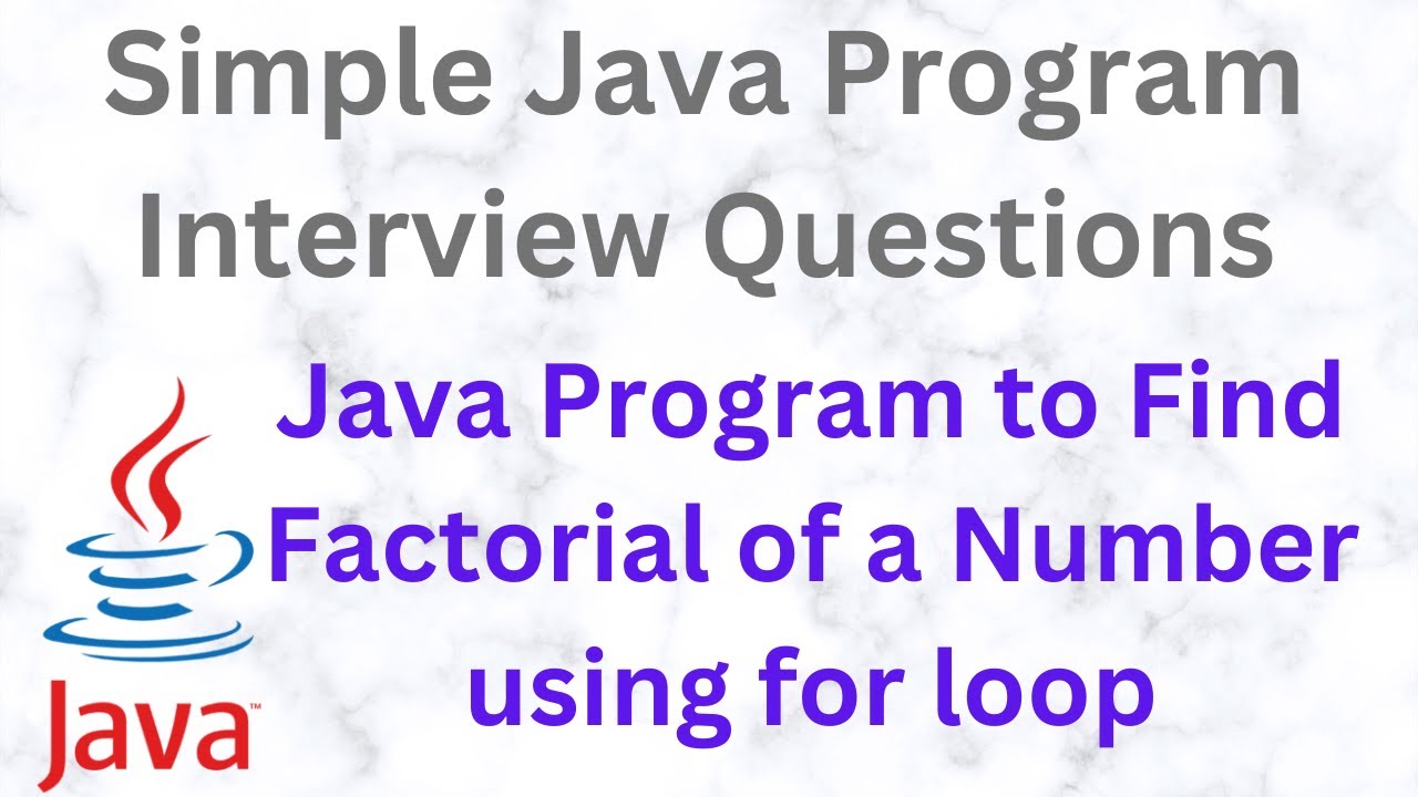 Java Program To Find Factorial Of A Number Using For Loop In Tamil