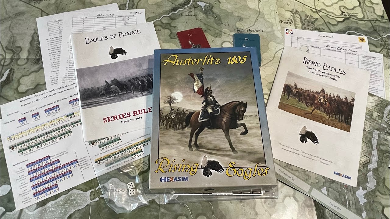 Austerlitz 1805: Rising Eagles (Hexasim) - Unboxing and Overview - YouTube