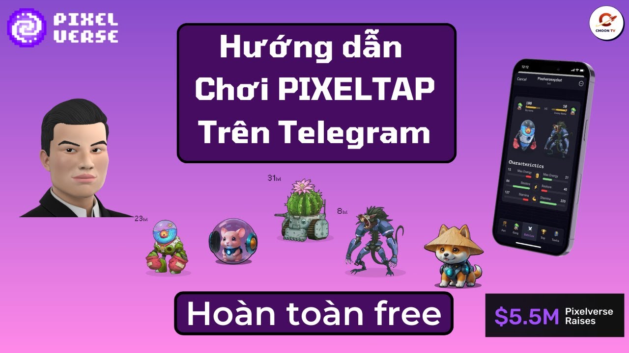 Hướng Dẫn Chơi PixelTap của Pixelverse trên Telegram - Dự án gọi vốn ...