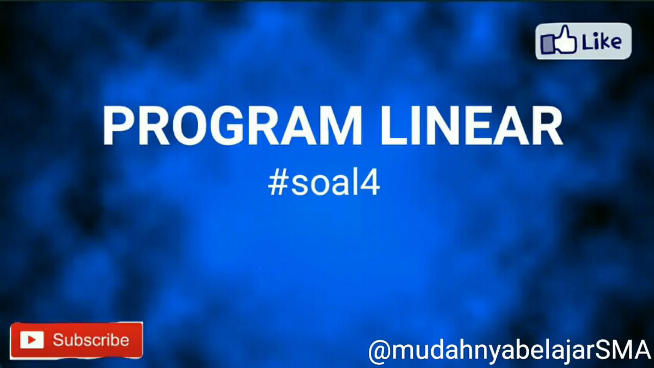 PROGRAM LINEAR KELAS 11 MATEMATIKA - YouTube