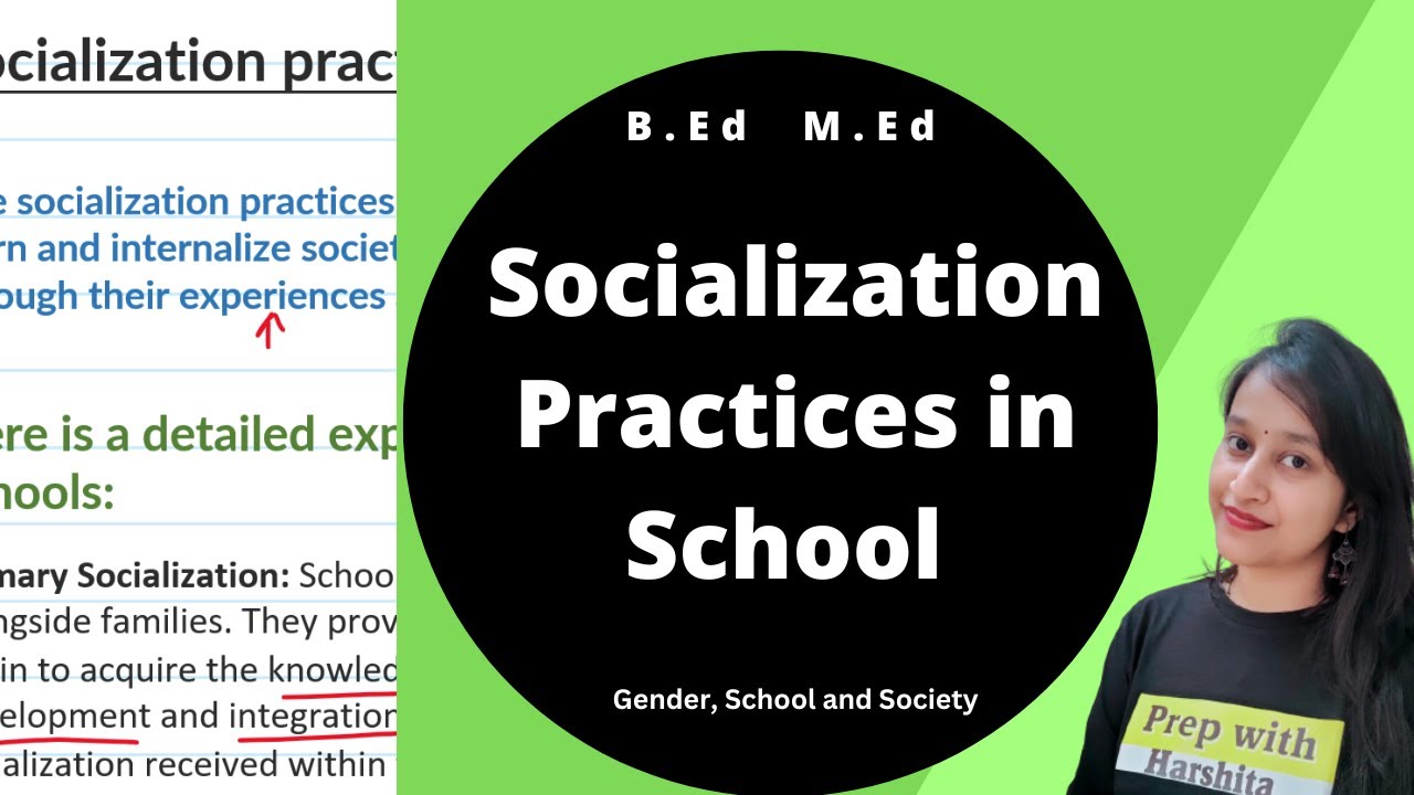 Socialization process in School | Gender, School and Society - YouTube