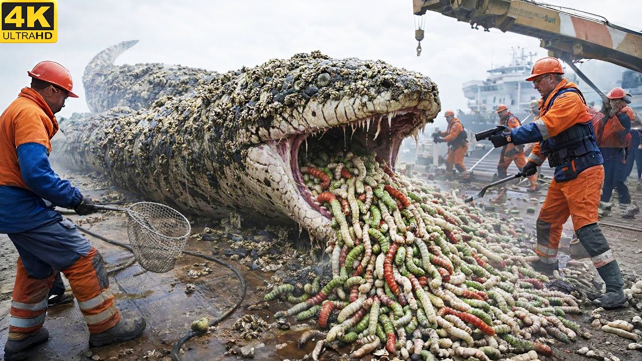 Heroic Rescuers Saves Giant Python From Heavy Broken Shells and ...