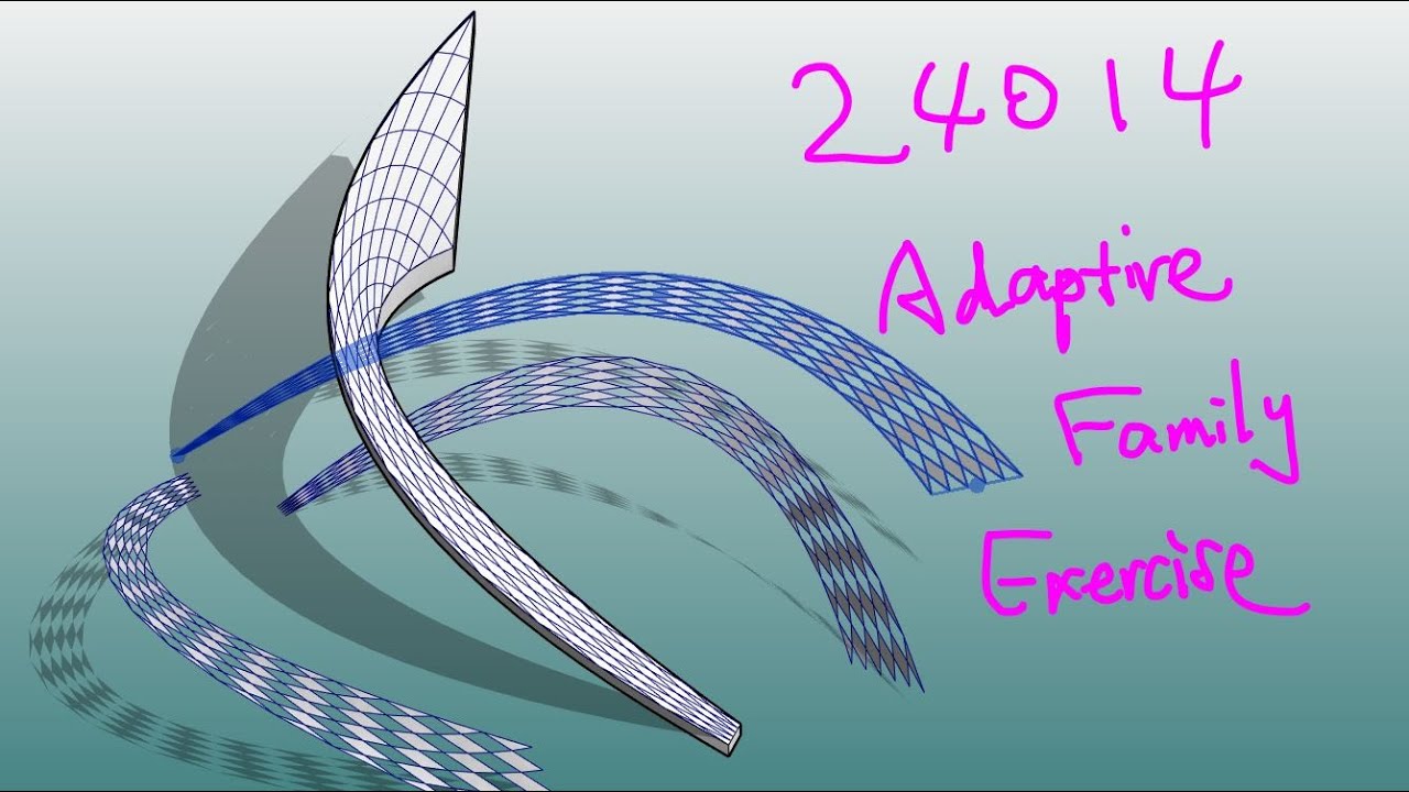 24014 - Simple Parametric Adaptive Family Exercise in Revit - YouTube