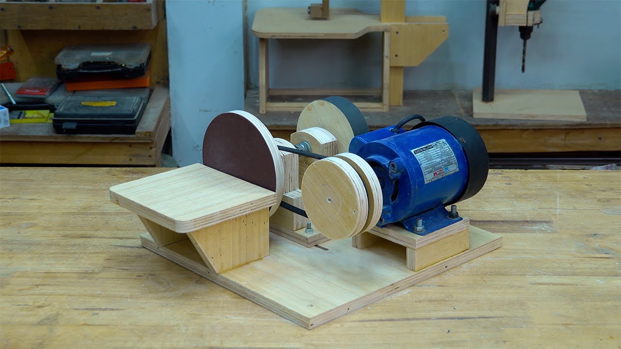 Turn Your OLD WATER PUMP into a POWERFUL DISC SANDER - YouTube