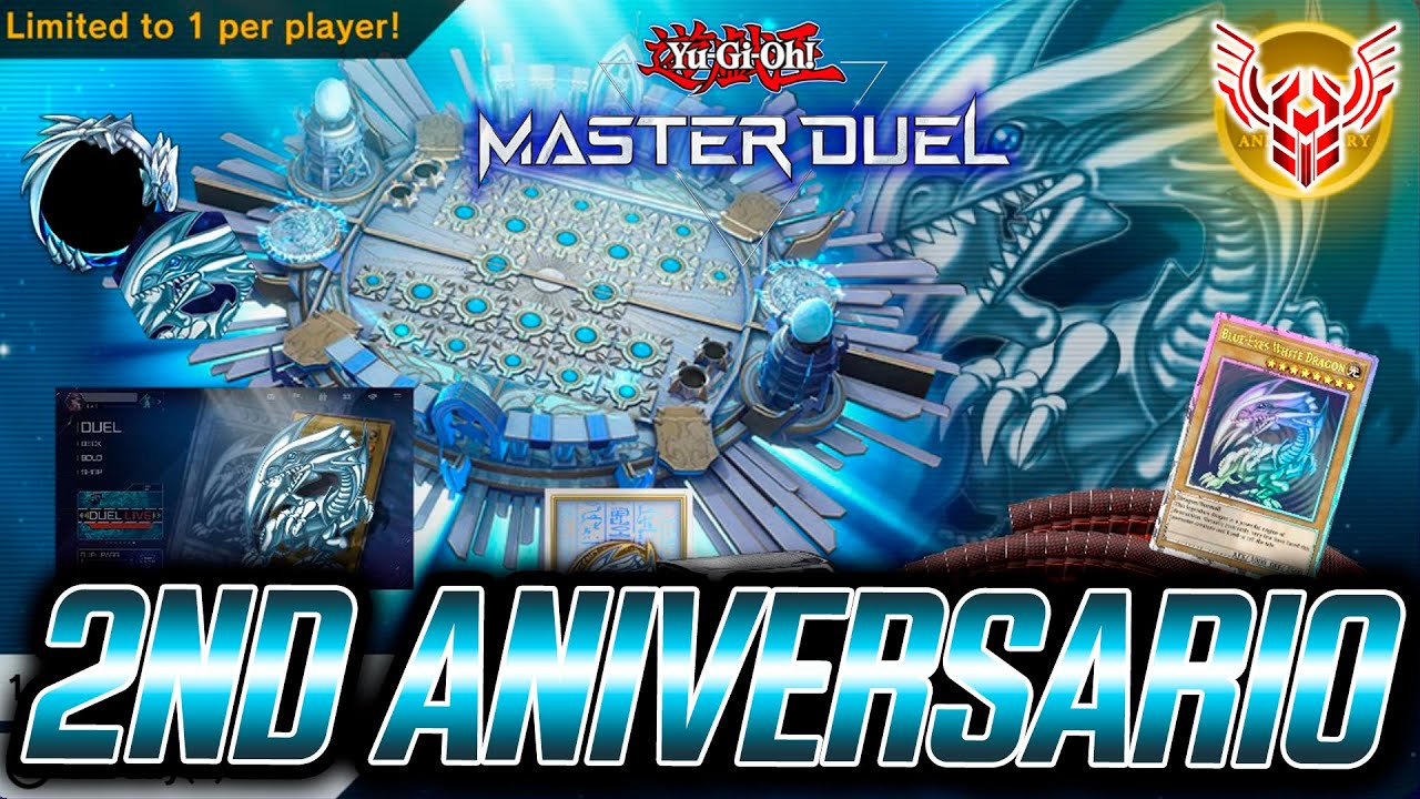 Jugando Yu-Gi-Oh! Master Duel | Celebrando 2nd aniversario blue-eyes ...