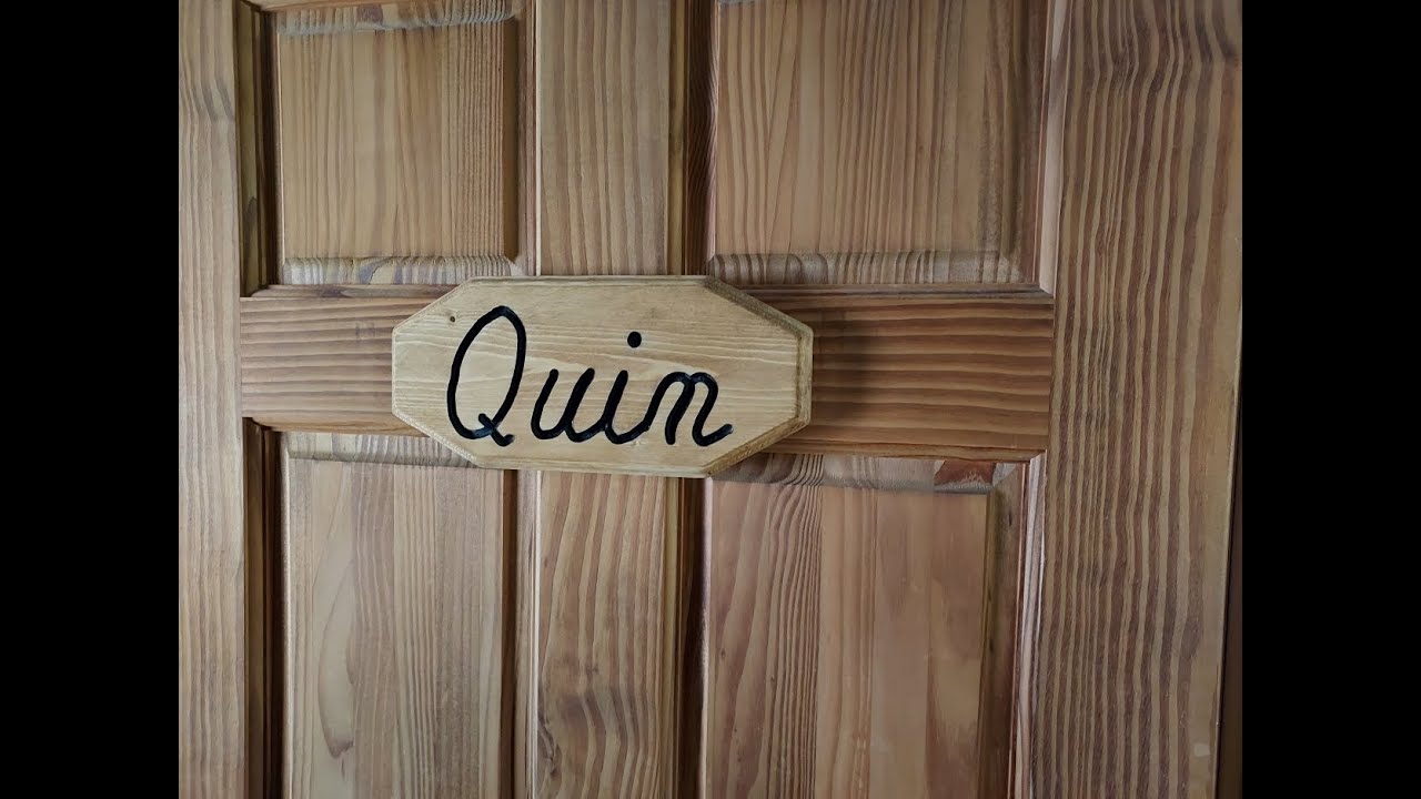 Personalized "Quin" wooden sign. - YouTube