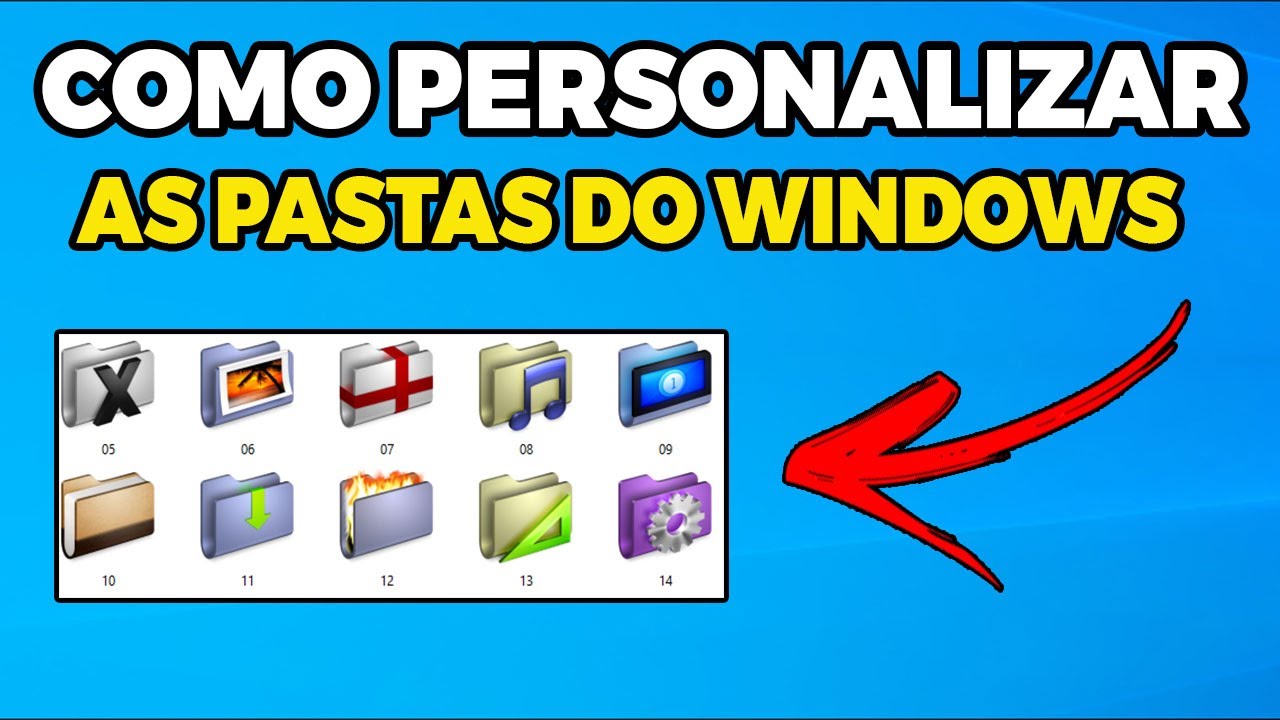 COMO PERSONALIZAR AS PASTAS DO WINDOWS 7/8.1/10/11 - YouTube